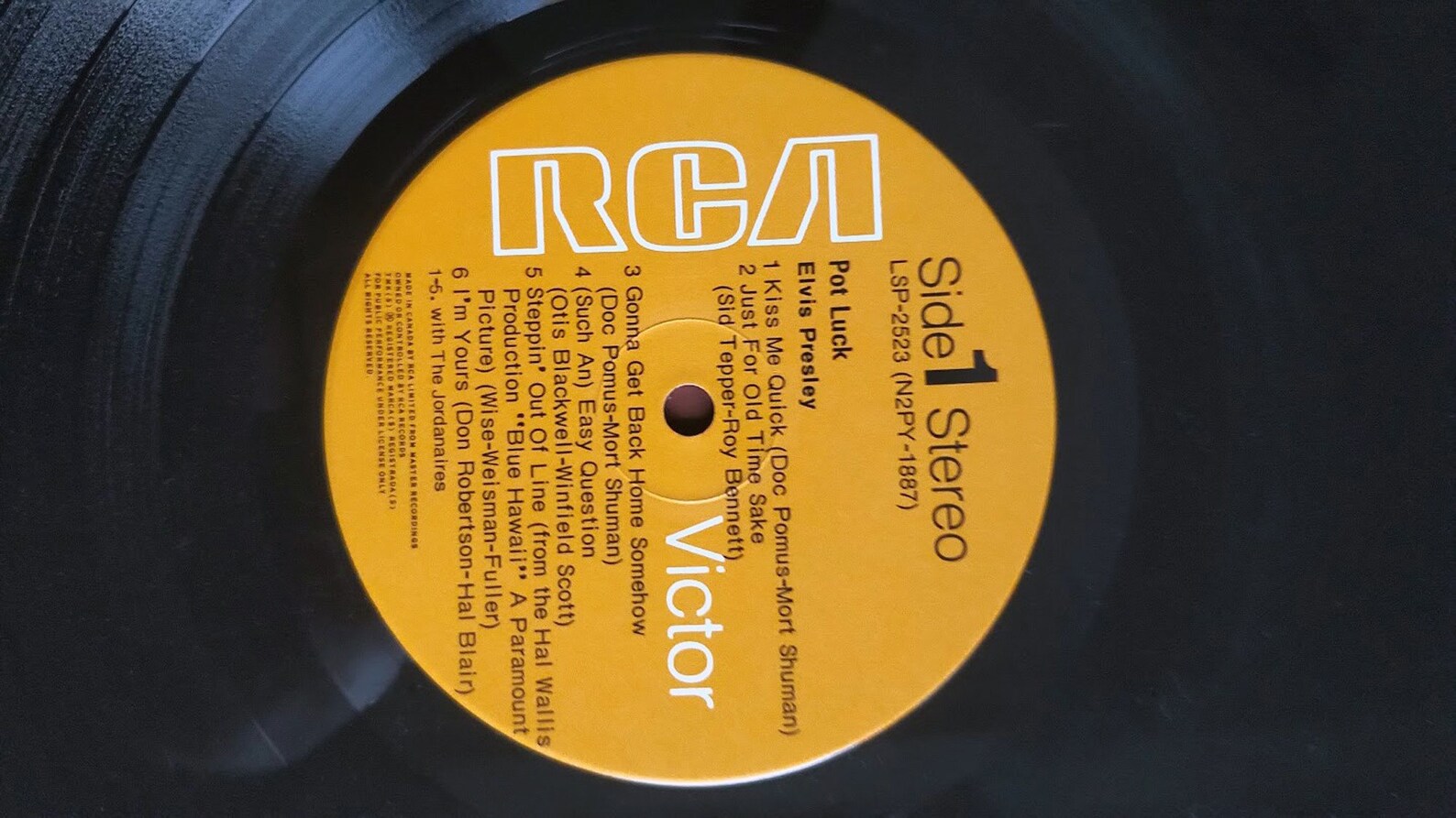 Elvis Presley - Pot Luck With Elvis / Vinyl LP/ **1968 RCA LSP-2523 ...