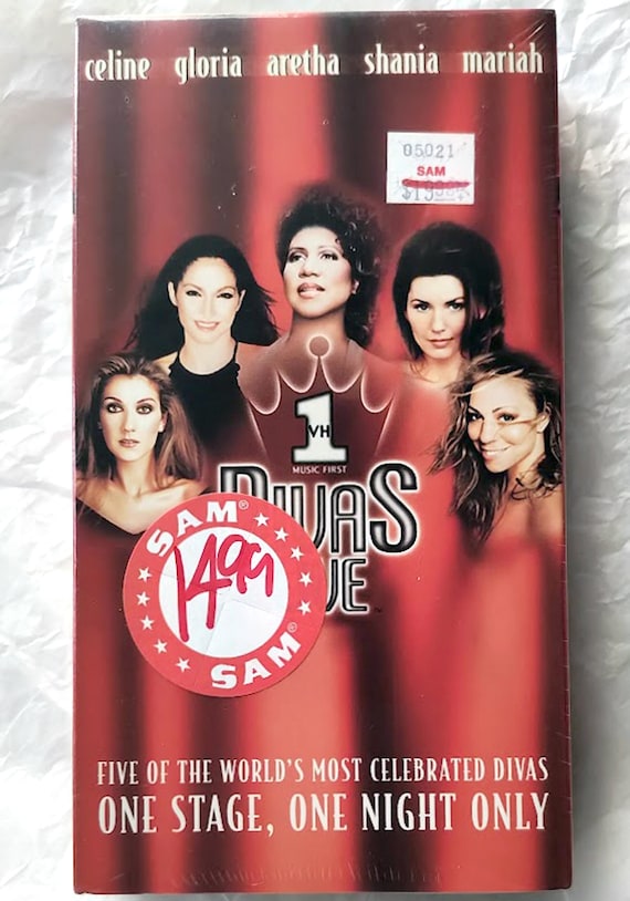 NEW Factory Sealed Divas Live 1998 VHS Stereo Concert Celine Dion Gloria Estefan Aretha Franklin Shania Twain Mariah Carey