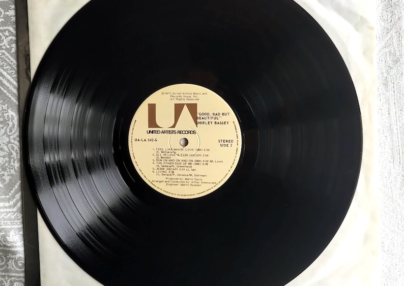Shirley Bassey Good Bad But Beautiful Vinyl Lp Original 1975 United Artists Records Release