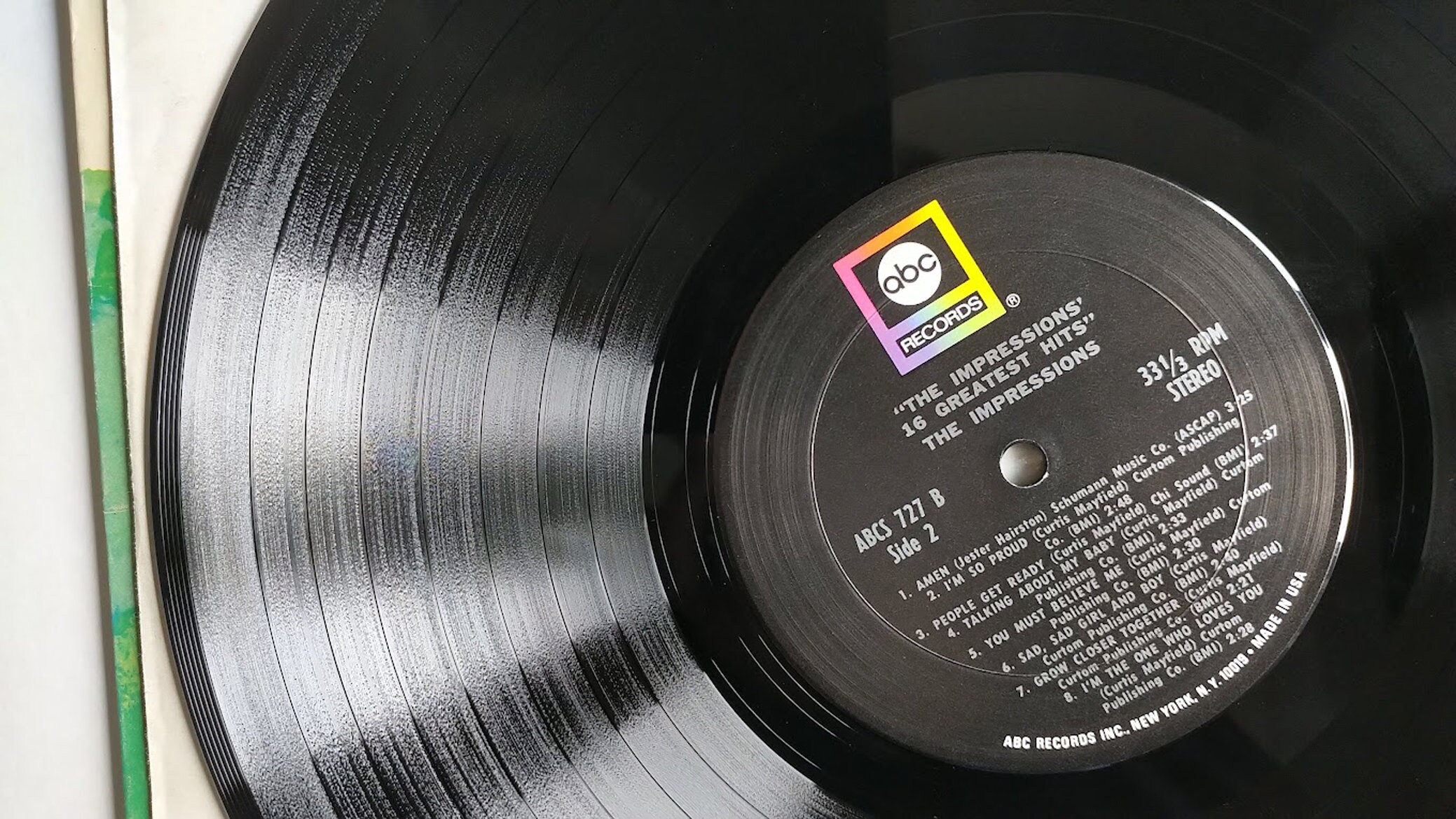The Impressions – 16 Greatest Hits / Vinyl LP/ *original 1971 ABC ...