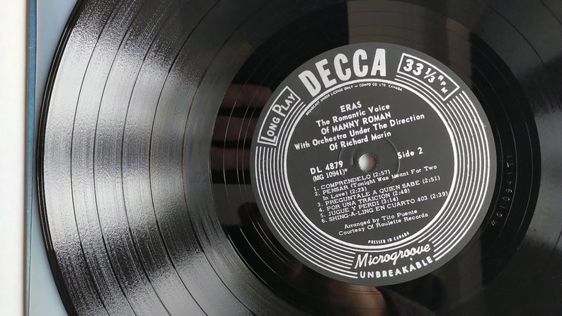 Rare* Manny Roman – "eras" the Romantic Voice of Manny Roman / Vinyl LP ...