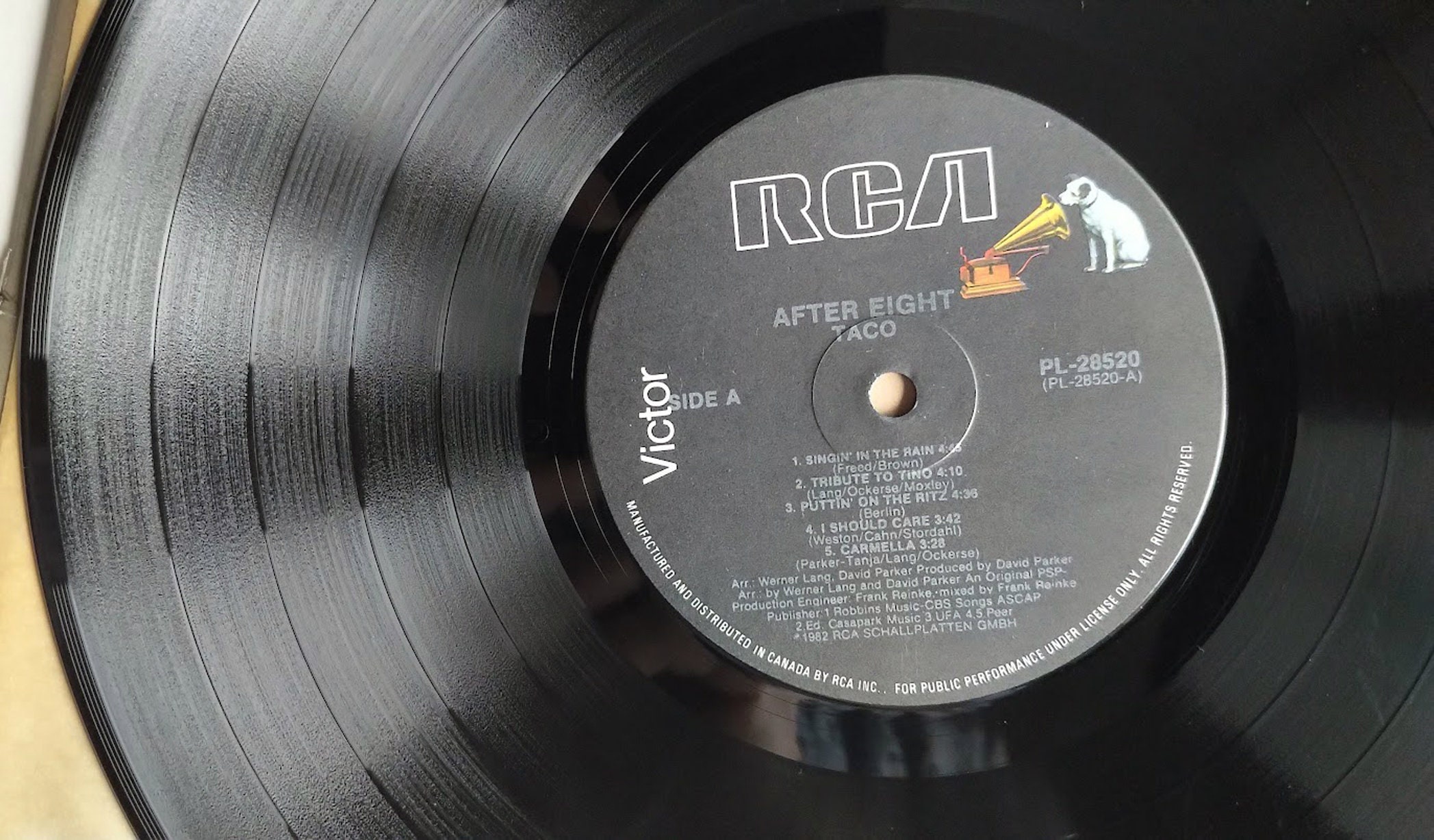 Taco – After Eight / Vinyl LP / *original 1982 Rca_victor Release ...