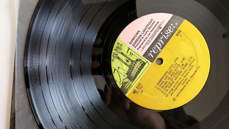 Rare label Variant Gordon Lightfoot Sundown / Vinyl LP / original 1974 ...