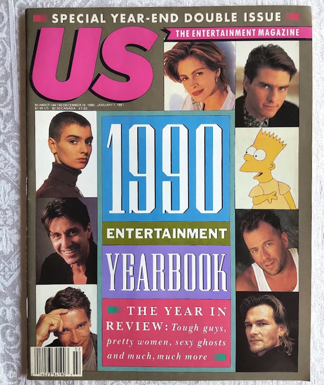 US Magazine - 1990 Entertainment Yearbook - the Year in Review/ January ...