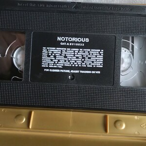 Notorious (1946) - VHS (1998) / Gold, Hard Clamshell Case / Digitally ...