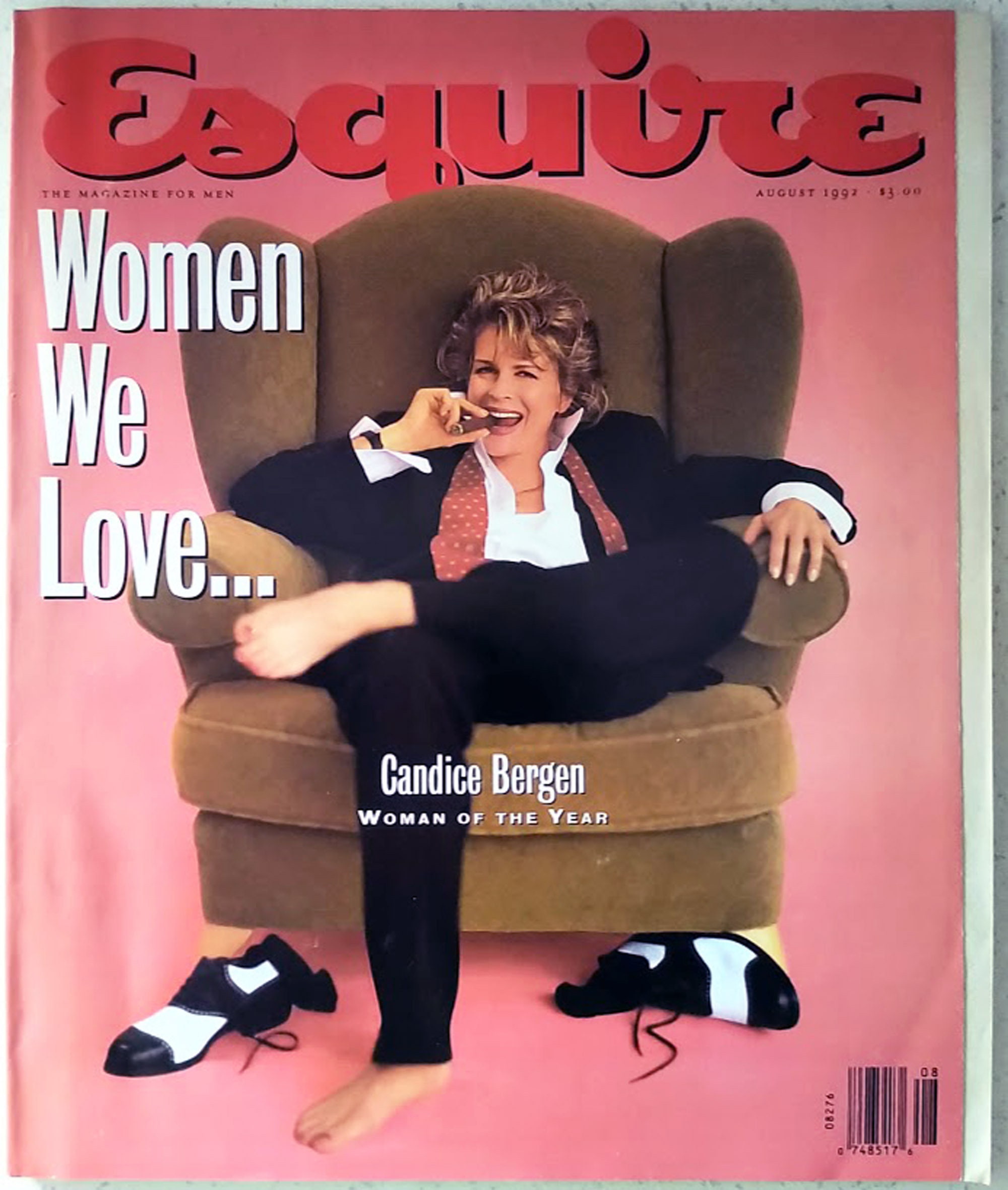 Esquire Magazine August 1992 cover: CANDICE BERGEN woman of the Year ...
