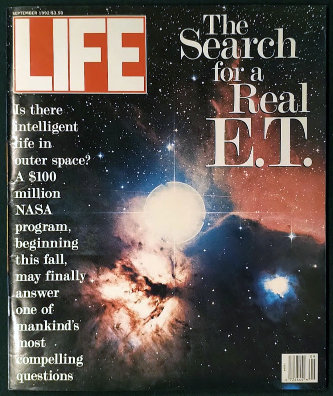 1992 LIFE Magazine Original September / Cover: the Search for a Real E ...