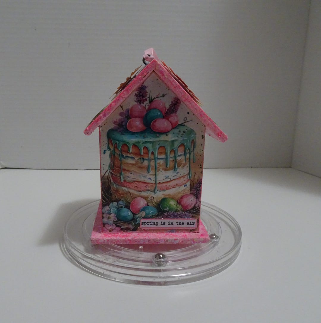 Cake Birdhouse, Pink Birdhouse, Birdhouse, Easter Birdhouse - Etsy
