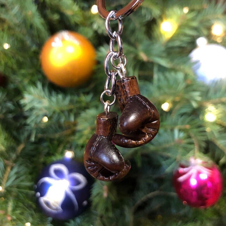 Boxing Gloves,boxing Gloves Keychain,boxing Glove,boxing Gifts,wooden ...