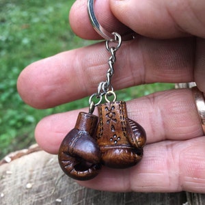 Boxing Gloves,boxing Gloves Keychain,boxing Glove,boxing Gifts,wooden ...