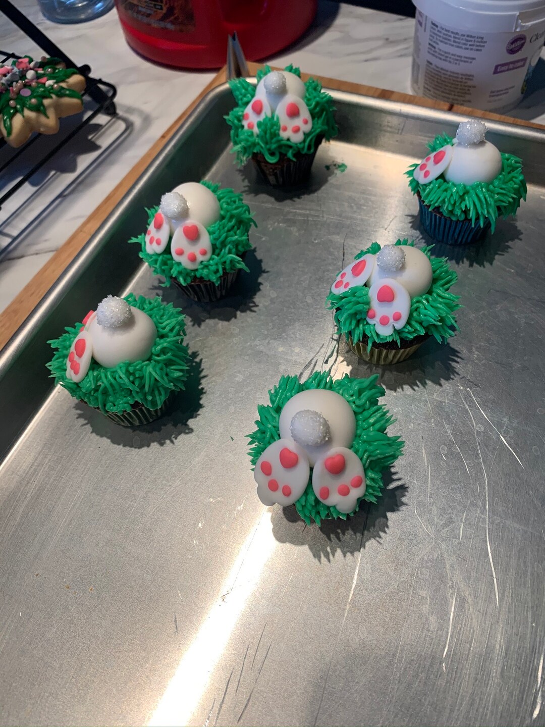 Bunny Butt Mini Cupcake Toppers - Etsy