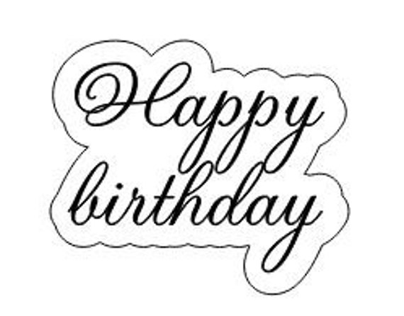 Happy Birthday Plaque Cookie Cutter - Etsy