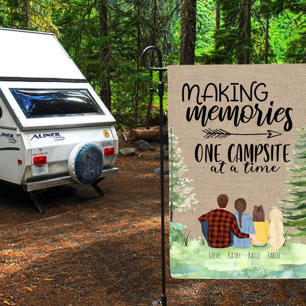 Personalized Garden Flags for Campers - Etsy