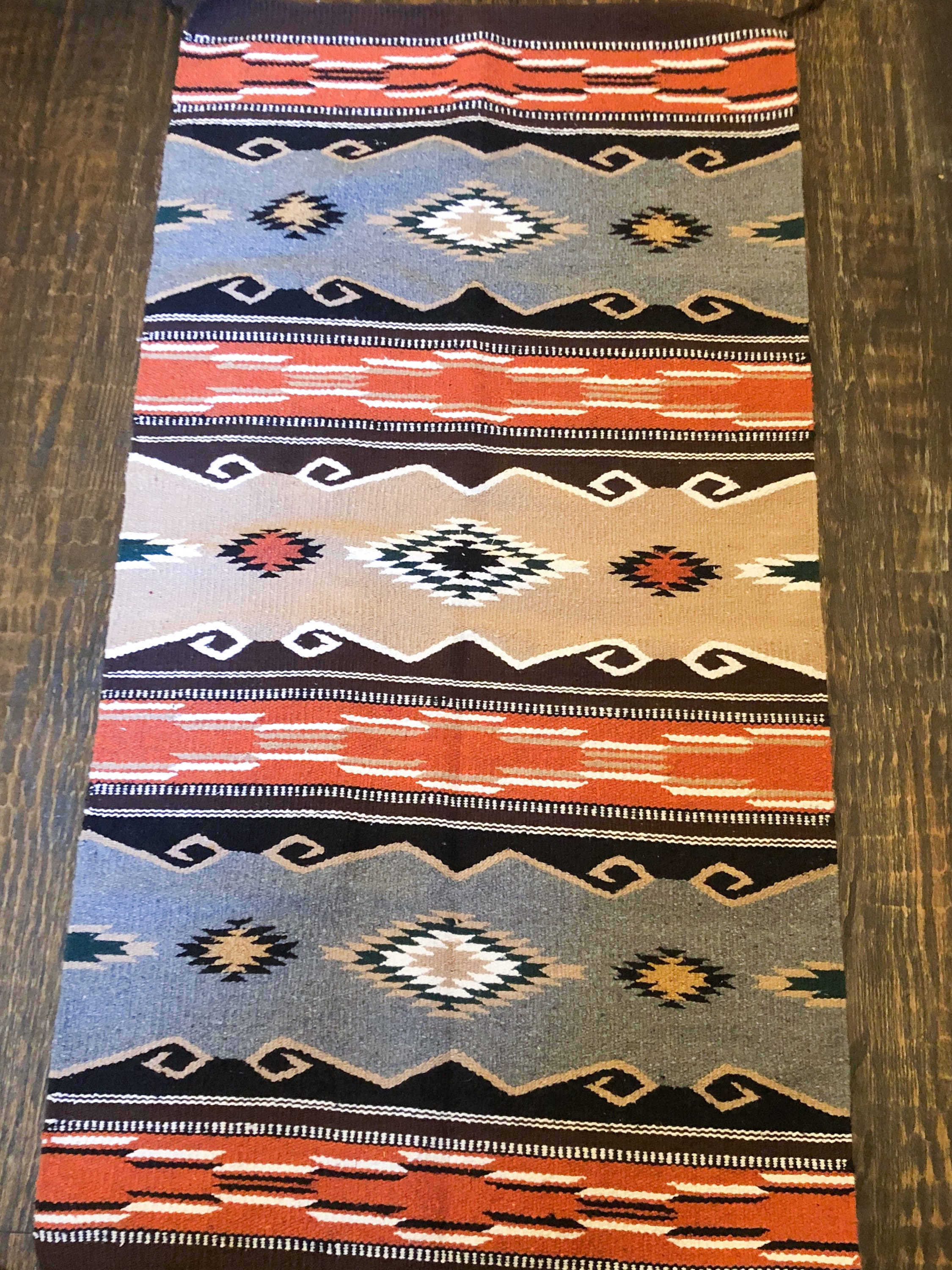 Brown Aztec Rug Tribal Rug Southwestern Throw Rug Kilim - Etsy