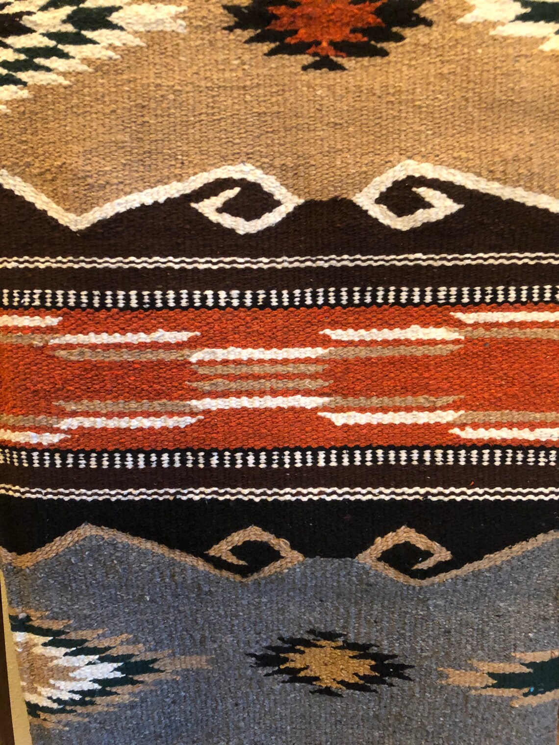 Brown Aztec Rug Tribal Rug Southwestern Throw Rug Kilim - Etsy