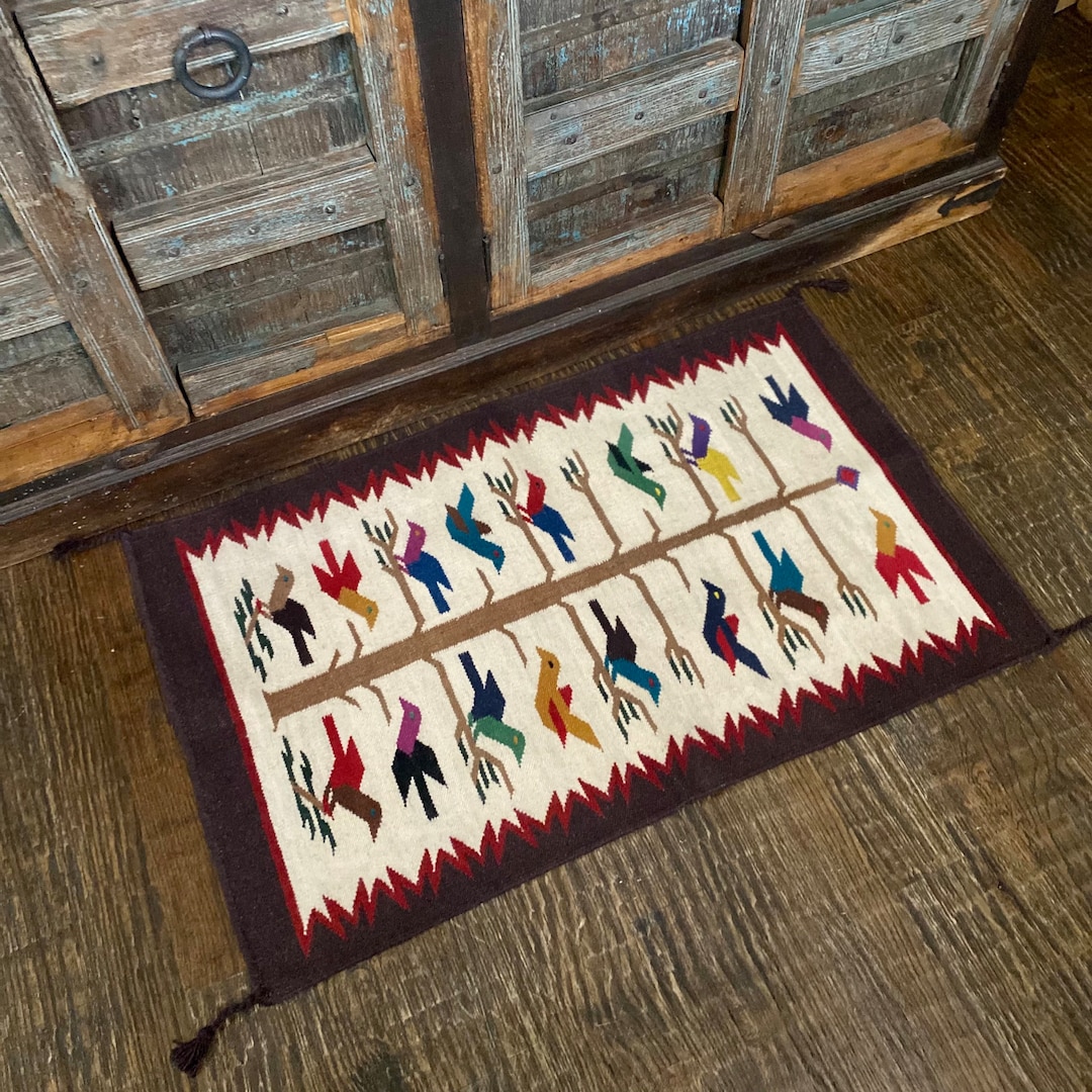 Tree of Life Rug, Tribal Rug, Southwestern Throw Rug, Kilim, Boho Rug ...