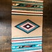 Tan and Teal Aztec Rug, Tribal Rug, Southwestern Throw Rug, Kilim, Boho ...