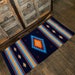 Navy & Orange Aztec Rug, Tribal Rug, Southwestern Rug, Kilim, Boho Rug ...