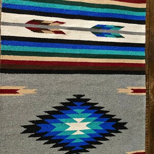 Grey Aztec Rug, Tribal Rug, Southwestern Throw Rug, Kilim, Boho Rug ...