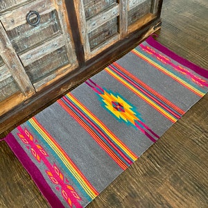 Gray and Pink Aztec Rug, Tribal Rug, Southwestern Rug, Kilim, Boho Rug ...