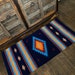 Navy & Orange Aztec Rug Tribal Rug Southwestern Rug Kilim - Etsy