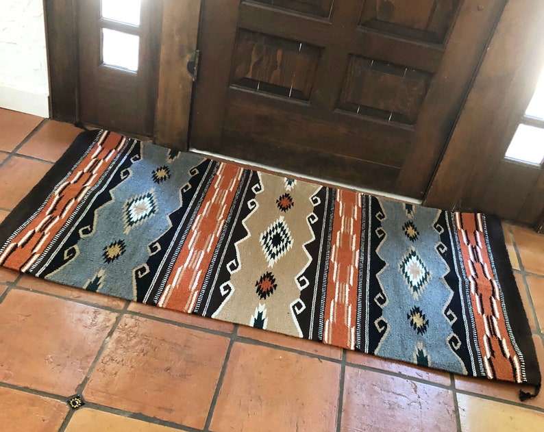 Brown Aztec Rug Tribal Rug Southwestern Throw Rug Kilim - Etsy