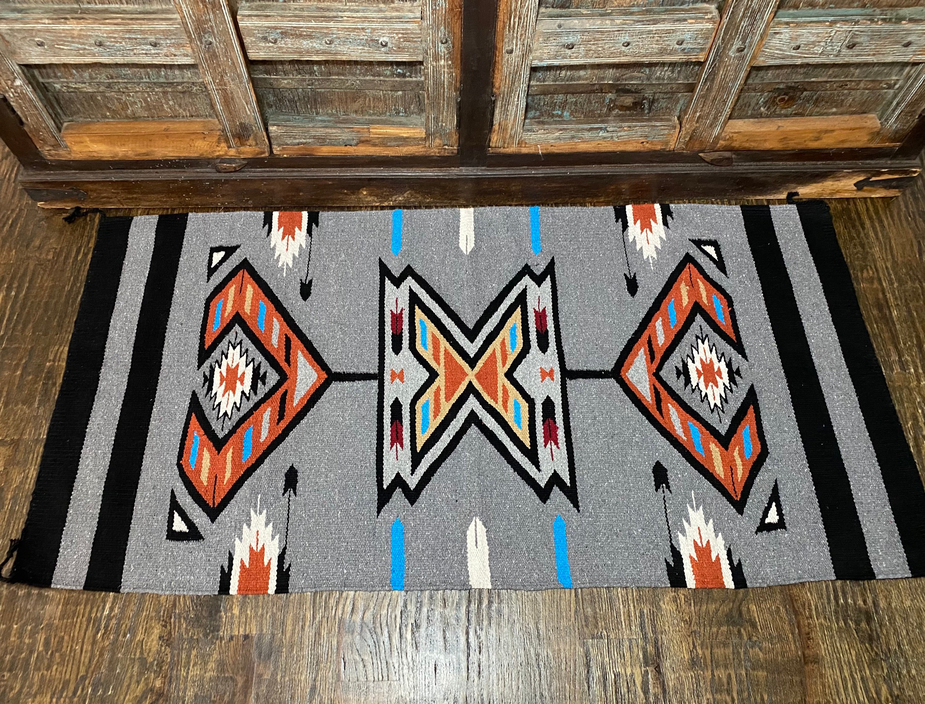 Grey Aztec Rug Tribal Rug Southwestern Rug Grey Rug Boho | Etsy