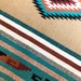 Tan and Teal Aztec Rug, Tribal Rug, Southwestern Throw Rug, Kilim, Boho ...