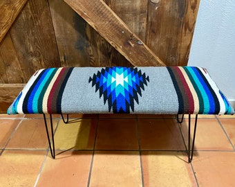 Aztec Upholstered Bench - Etsy