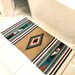 Small Tan and Teal Aztec Rug, Tribal Rug, Southwestern Rug, Kilim, Boho ...
