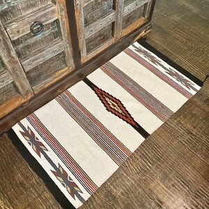 White Aztec Rug, Tribal Rug, Southwestern Throw Rug, Kilim, Boho Rug ...