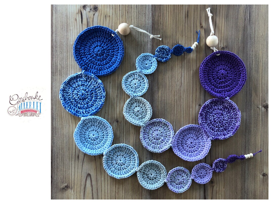Crocheted Cervix Stencils for Midwives Teaching Chain Shades of Purple ...