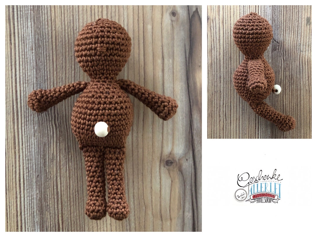Crocheted Miniature Fetus in Dark Skin Tone Birth Set Part 1/3 Birth ...