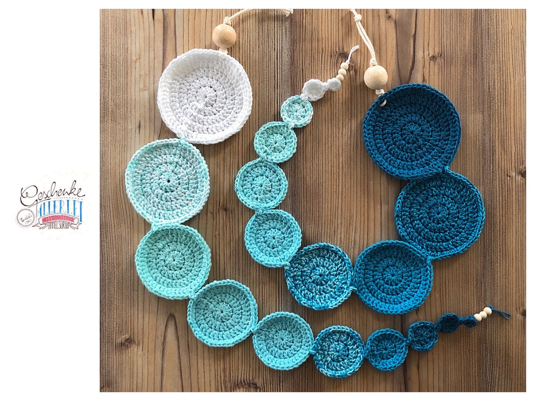 Crocheted Cervix Templates for Midwives - Teaching Chain - Turquoise ...