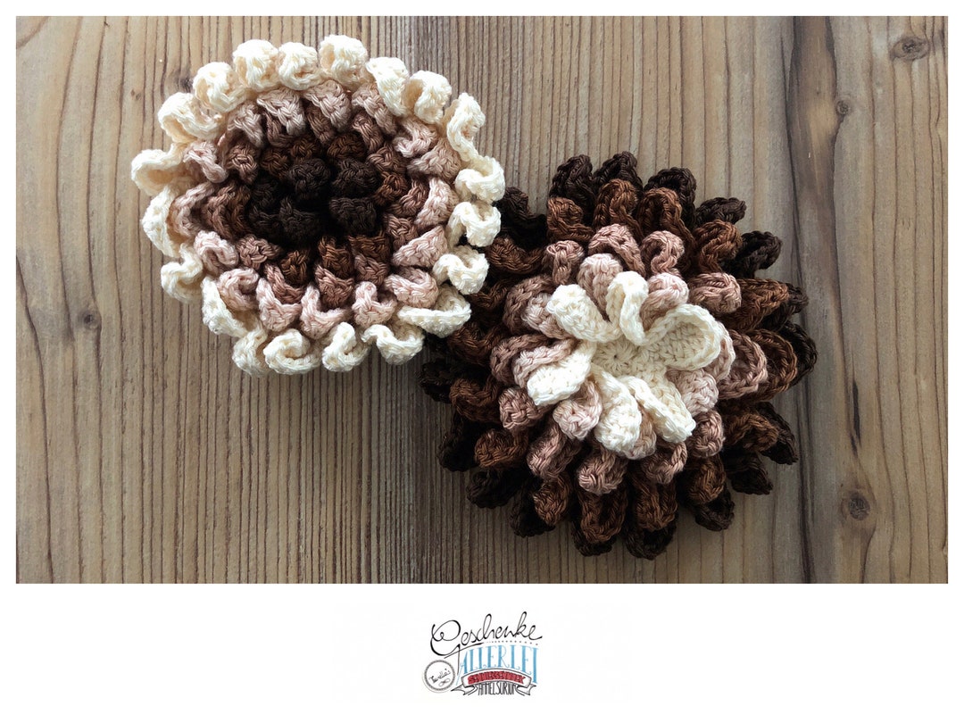 Crocheted Cervix Flower in Skin Tones - Birth Preparation - Tools for ...