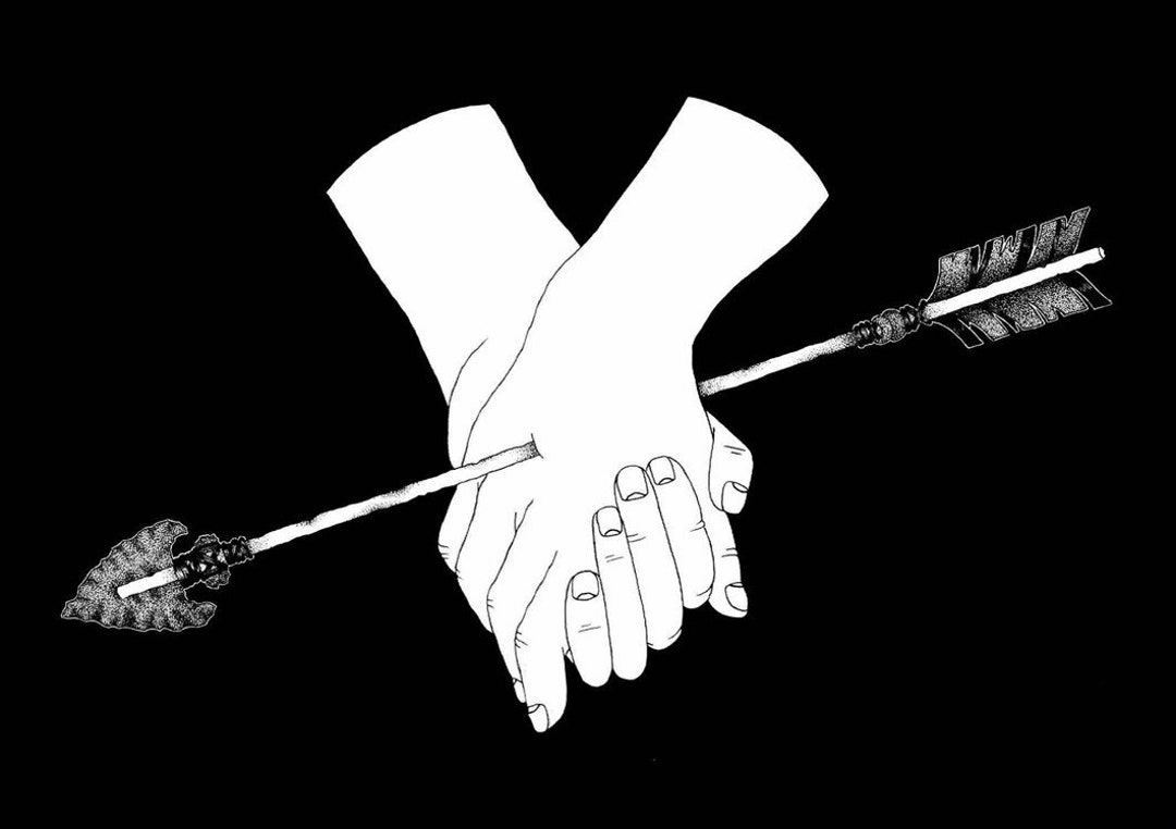 Arrow Hands Print - Etsy