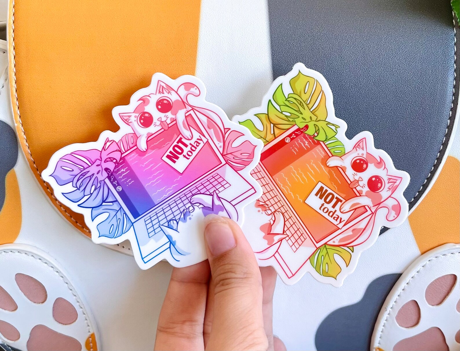 Not Today VSCODE Cats Vinyl Sticker - Etsy