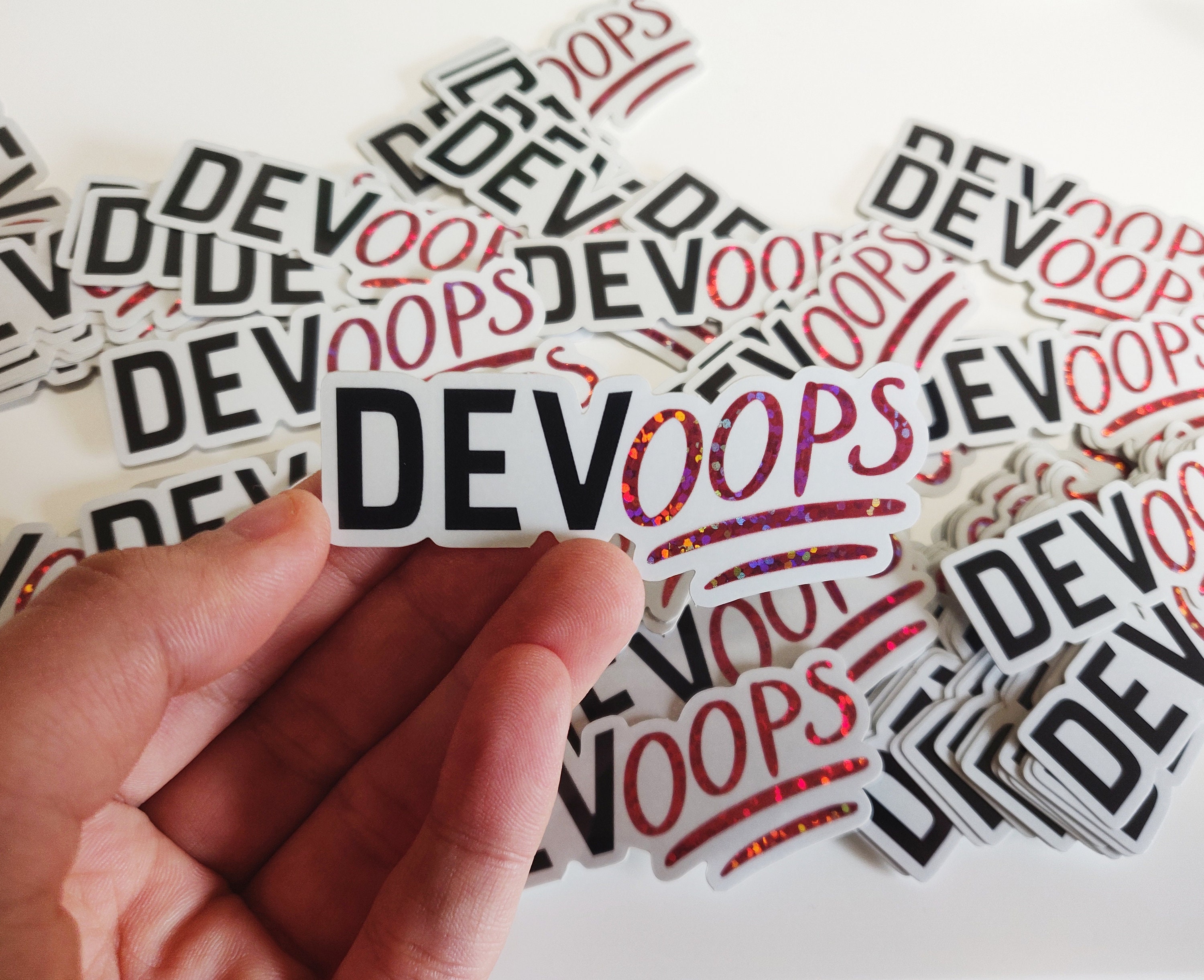 DEVOOPS Pun Waterproof Vinyl Sticker - Etsy