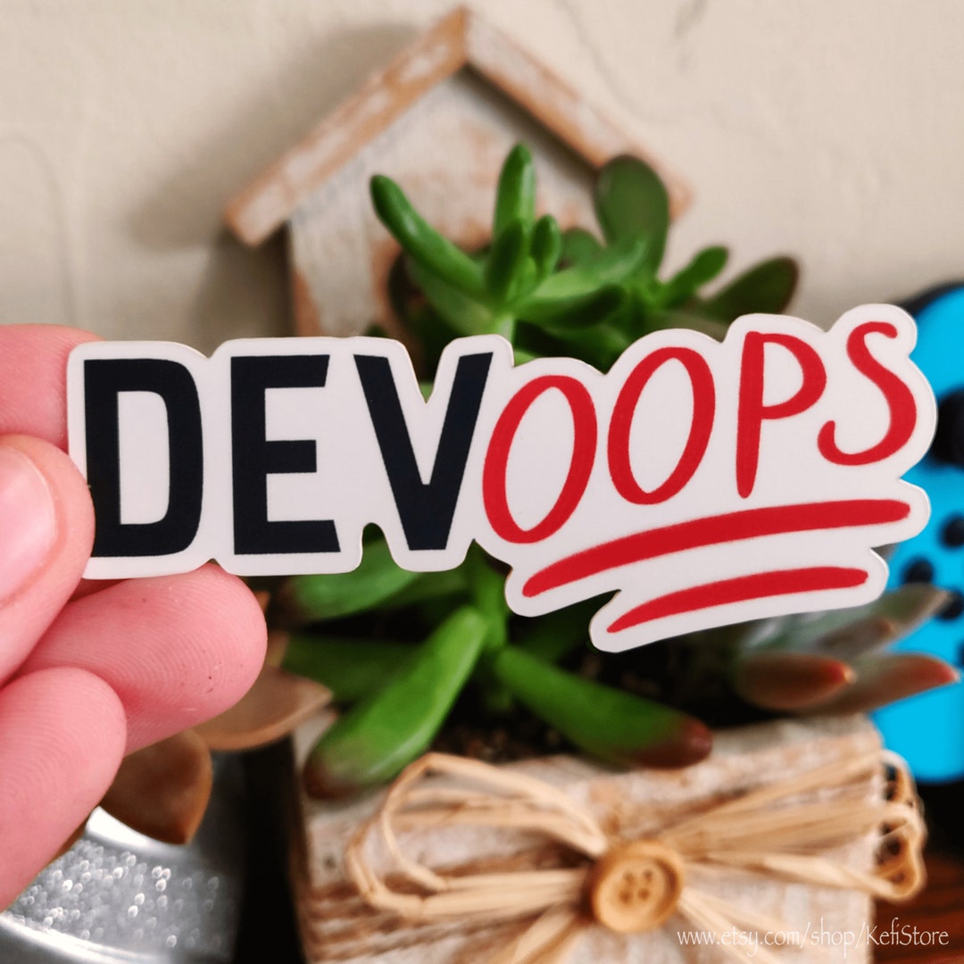 DEVOOPS Pun Waterproof Vinyl Sticker - Etsy