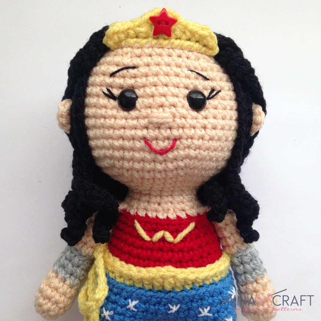 Wonder Woman Amigurumi Crochet Pattern - Etsy México