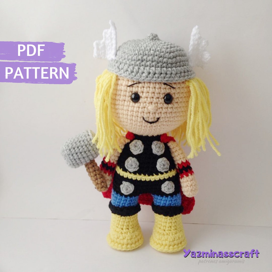 God of Thunder Amigurumi Crochet Pattern - Etsy