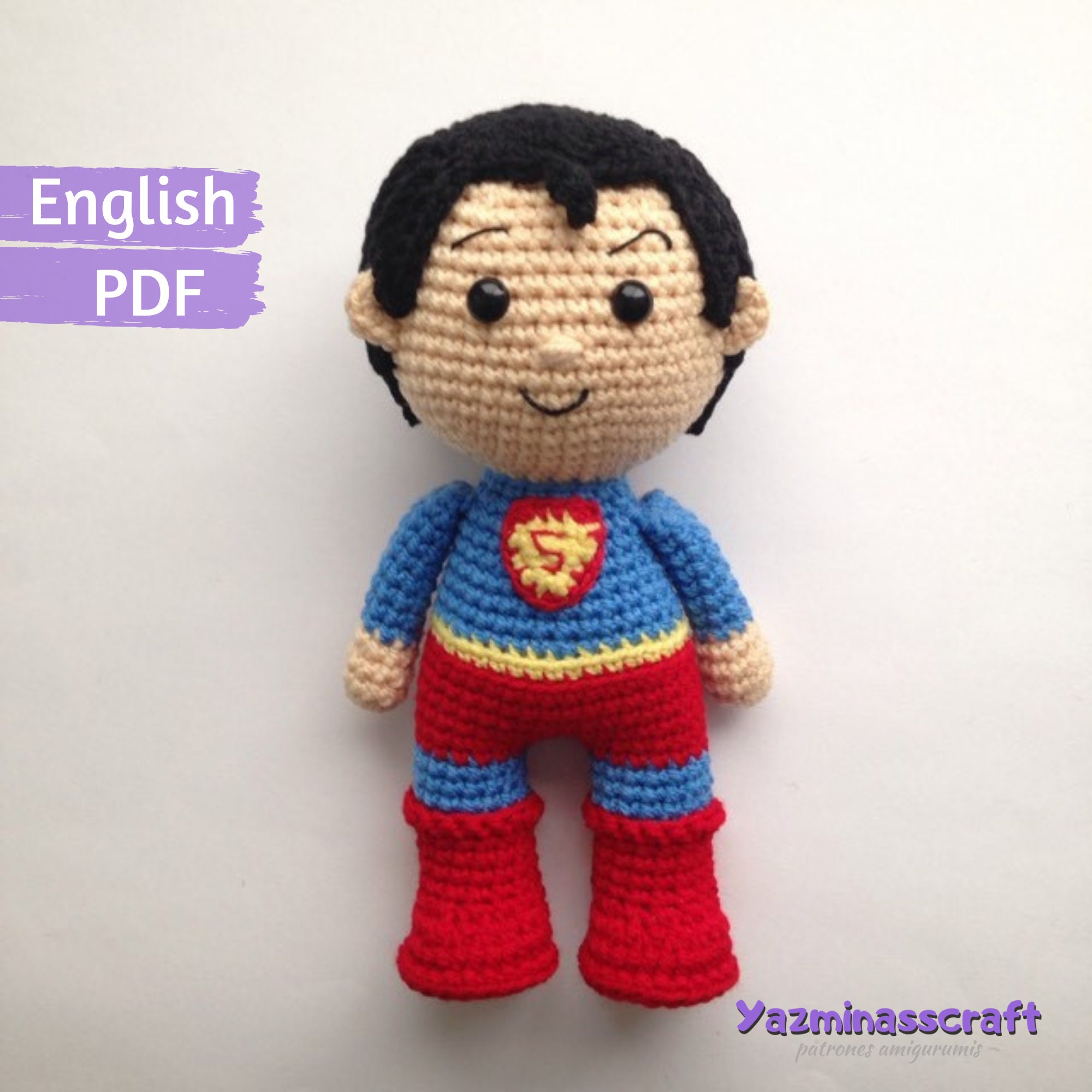 Super Hero Amigurumi Crochet Pattern - Etsy