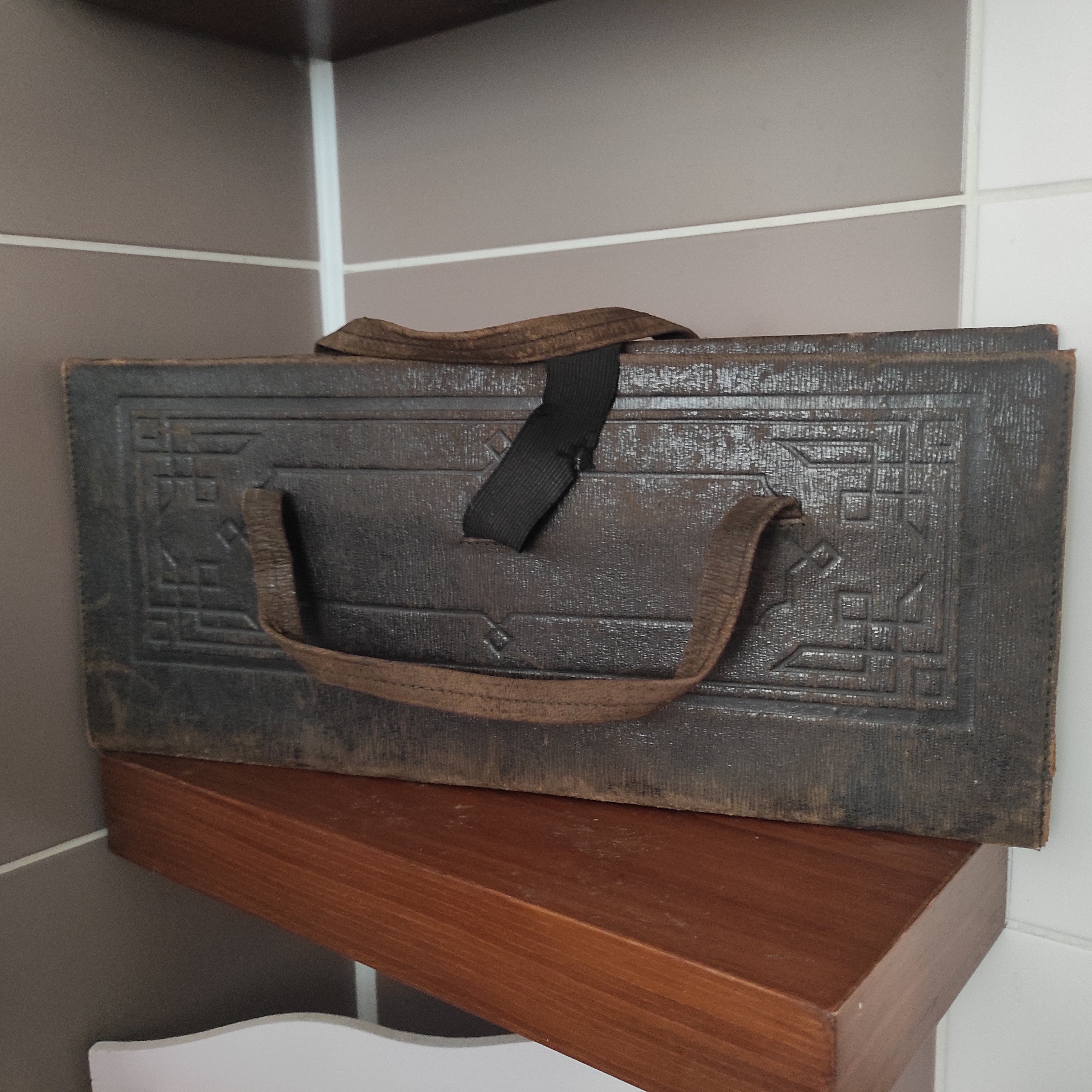 Vintage Map Bag, Book Cover, Document File Cover, Military Officer Map ...