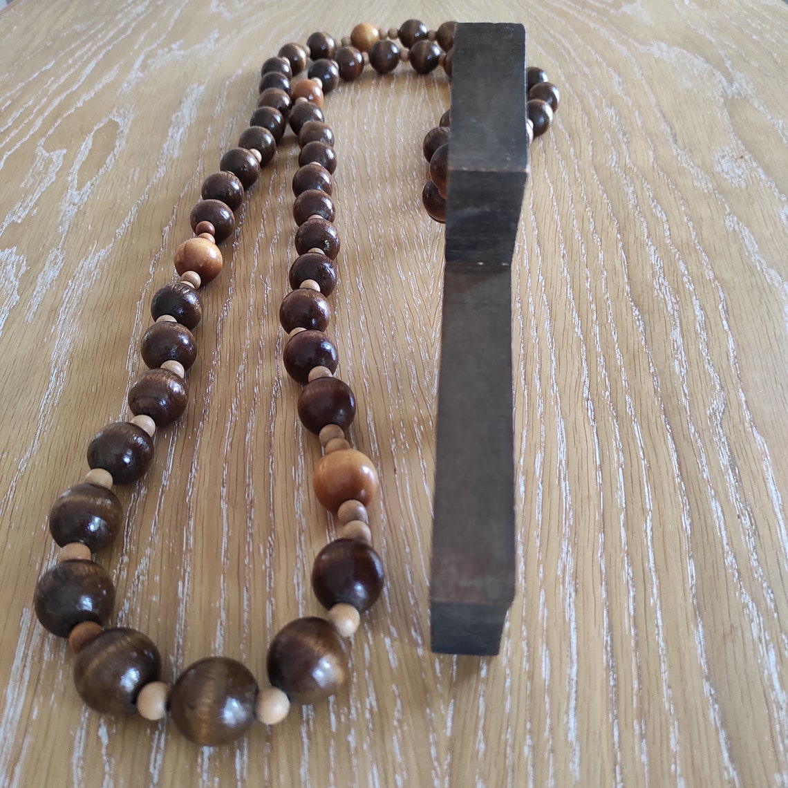 The Holy Rosary Cassock Buttons Vintage Rosary Necklace - Etsy