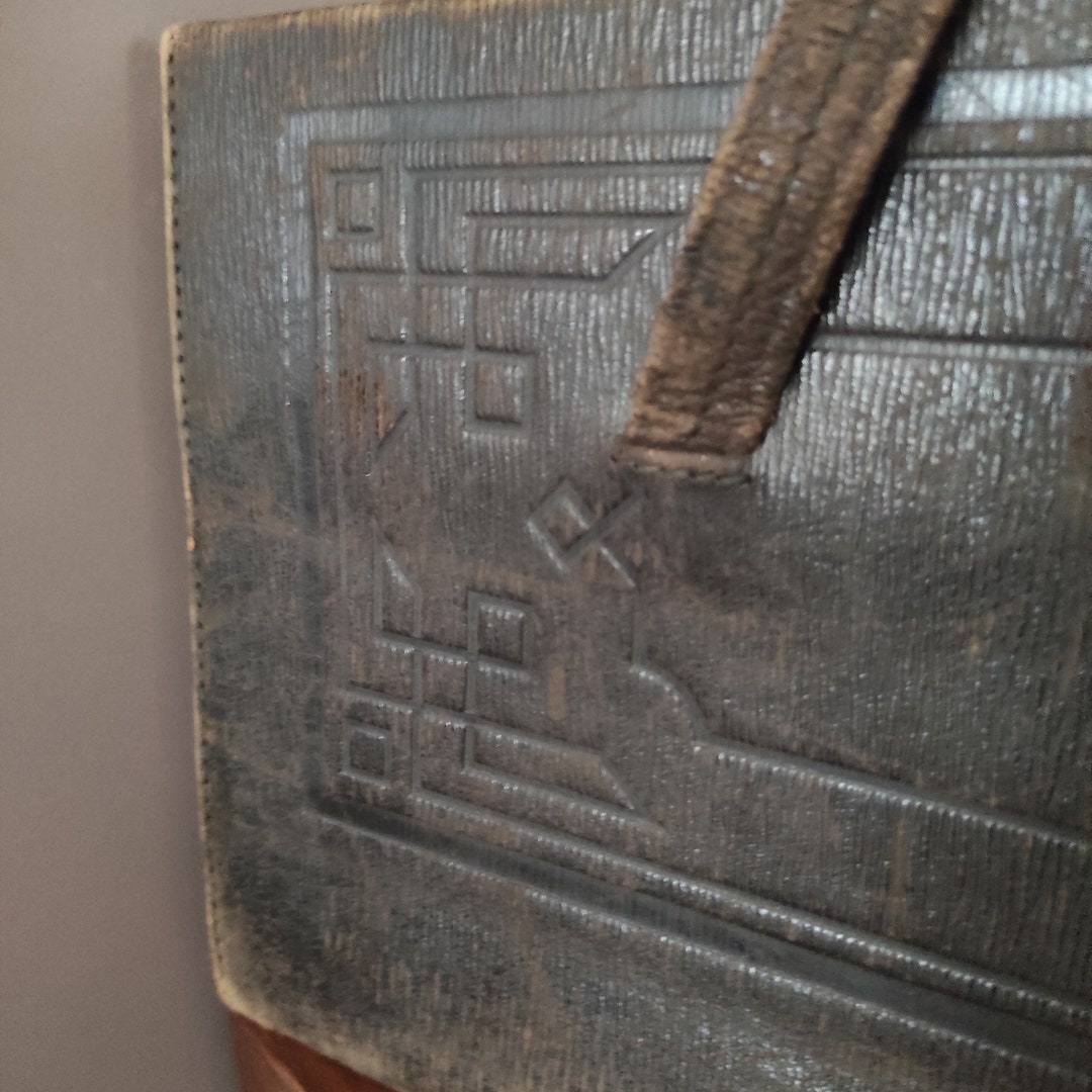 Vintage Map Bag, Book Cover, Document File Cover, Military Officer Map ...