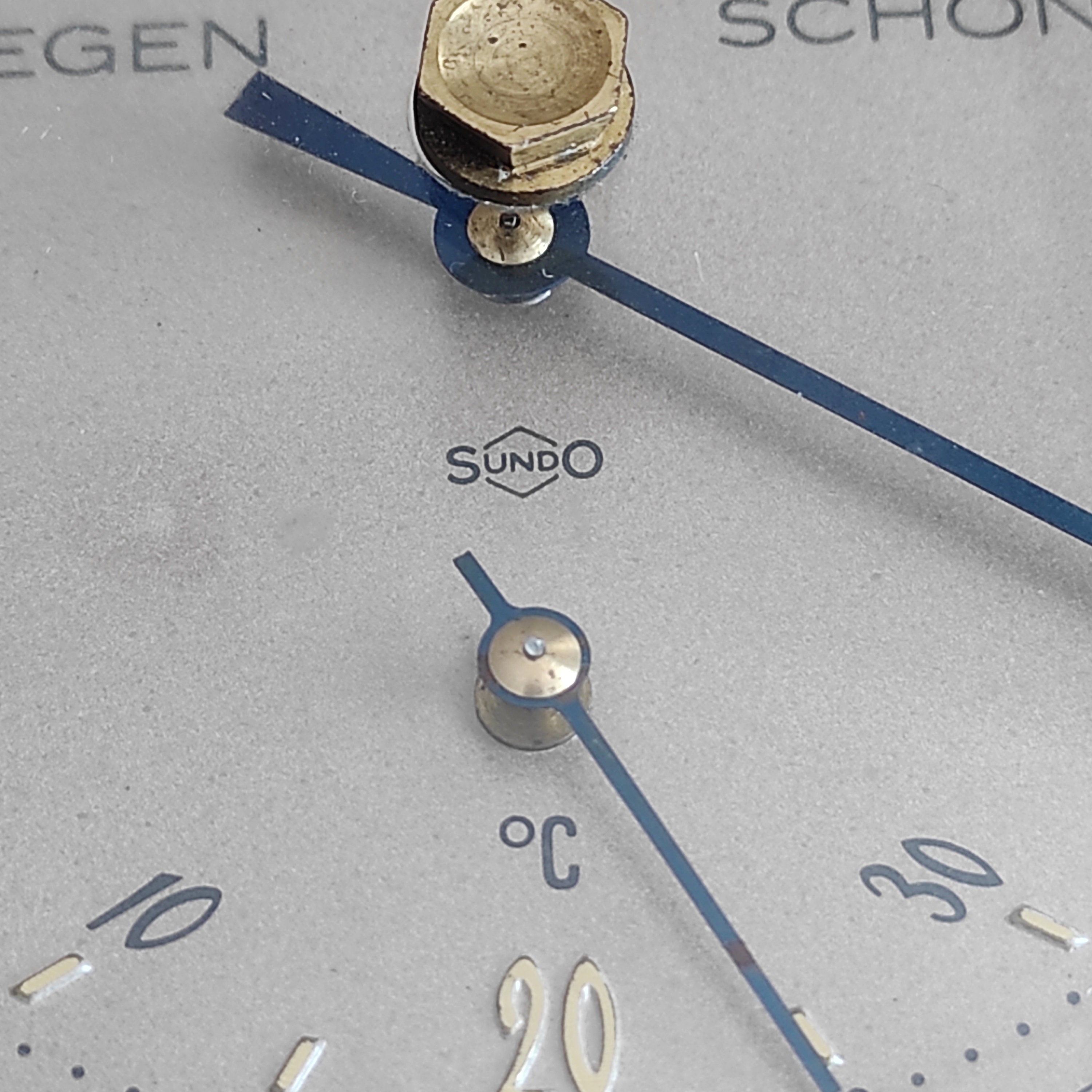 Vintage Regen Schon Wood Barometer, Made in West Germany, Weather ...