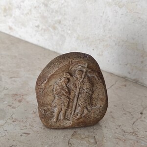 Vintage Stone Carving Jesus, Catholic Statue, Holy Statue, Handmade ...