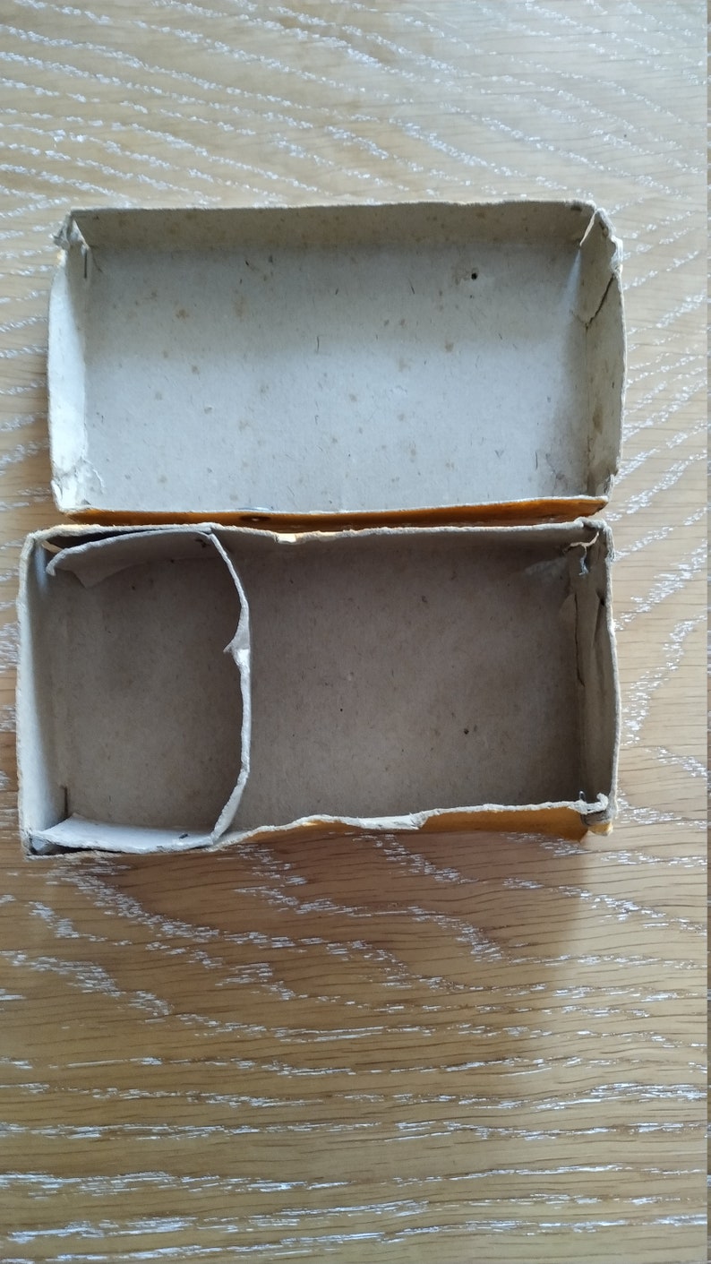 Vintage Antique French Cardboard Box-vintage Box With Print - Etsy