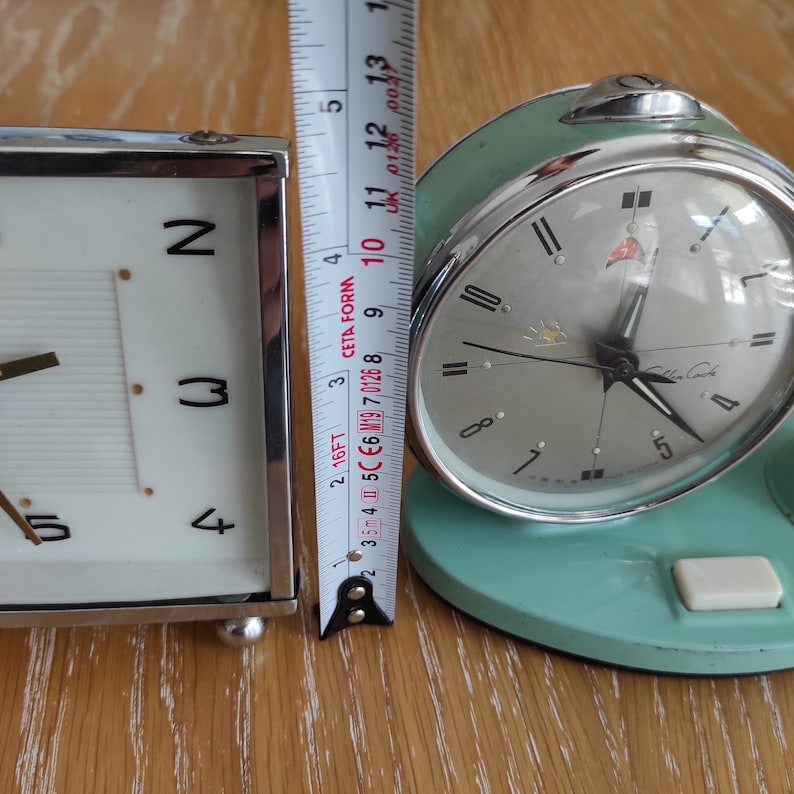 Vintage Working Alarm Clock, Manual Wind-up , Mechanical Clock, Set of ...