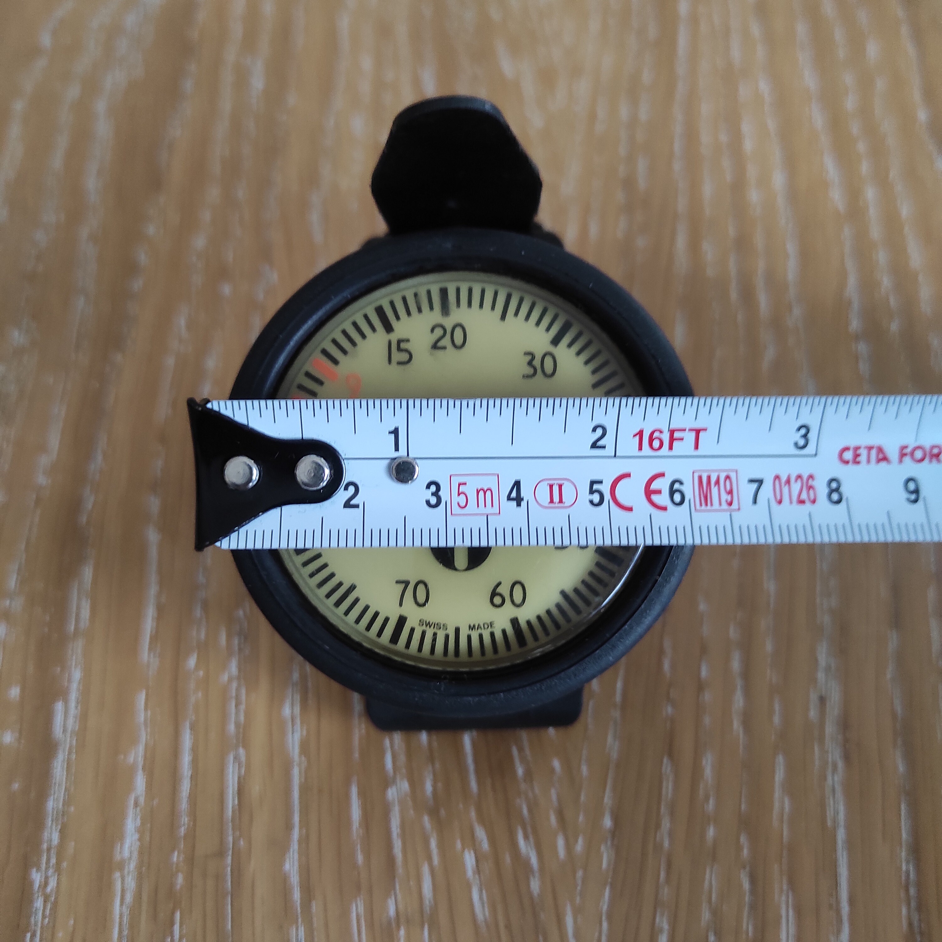 Vintage Jumbo Aqualung Swiss Gauge Scuba Compass Spirotecnique Diver ...